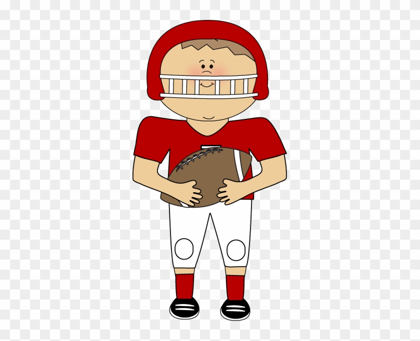 Football Player Clip Art - Playing American Football Clipart - Full ...