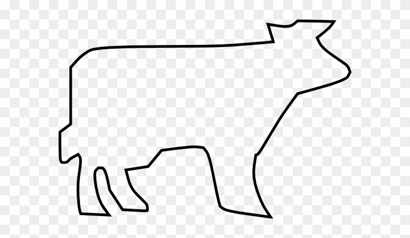 Cow Outline Clipart - Full Size PNG Clipart Images Download