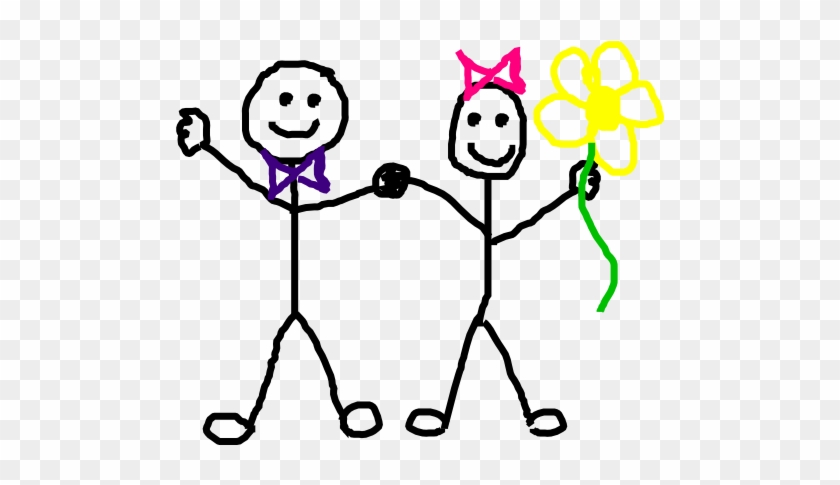 Stick Figure Kids/friends Clip Art At Clipart - Clip Art - Full Size ...