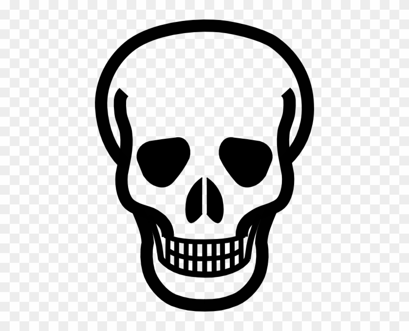 Totetude Skull Outline Clip Art - Outline Of A Skull - Full Size PNG ...
