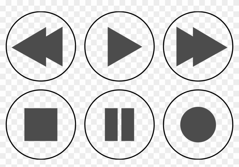 Big Image - Media Player Buttons Png - Full Size PNG Clipart Images ...