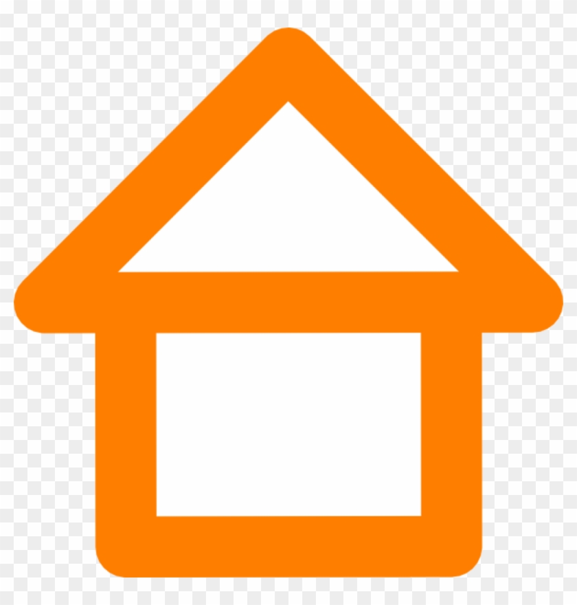 House Outline Clipart Orange House Outline Clip Art - Orange House Clip ...