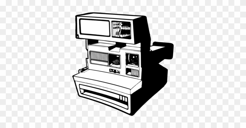 Vintage Camera Clip Art - Camera Black And White Polaroid - Full Size ...