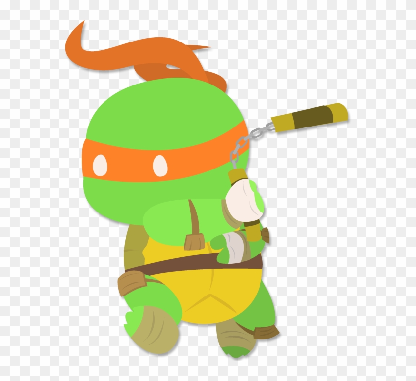 Mikey By Robo-shark - Mikey Tmnt Transparent - Full Size PNG Clipart ...