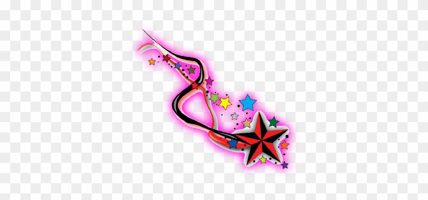 Shooting Star Clipart Heart - Shooting Star Designs - Full Size PNG ...