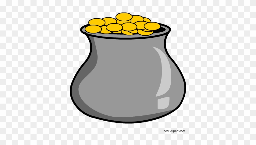Pot Of Gold Free Clipart Image - Pot Of Gold Free Clipart Image - Full ...