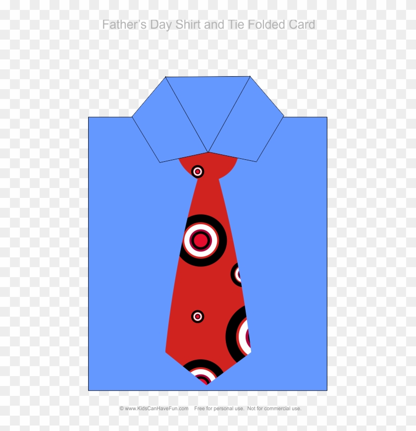 Make A Father's Day Shirt And Tie Card - Father's Day Tie Cards - Full ...