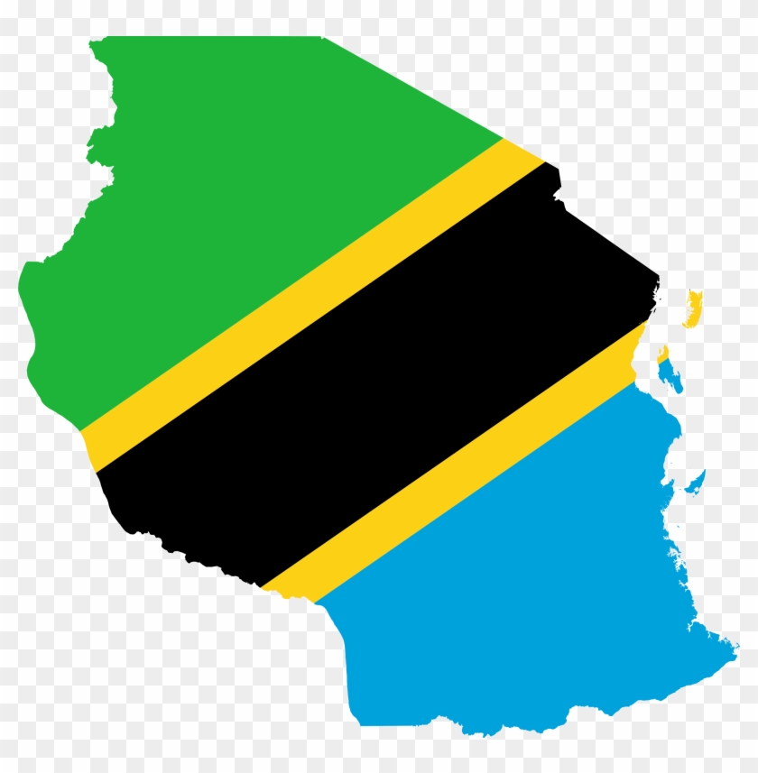 Tanzania Flag Map - Full Size PNG Clipart Images Download