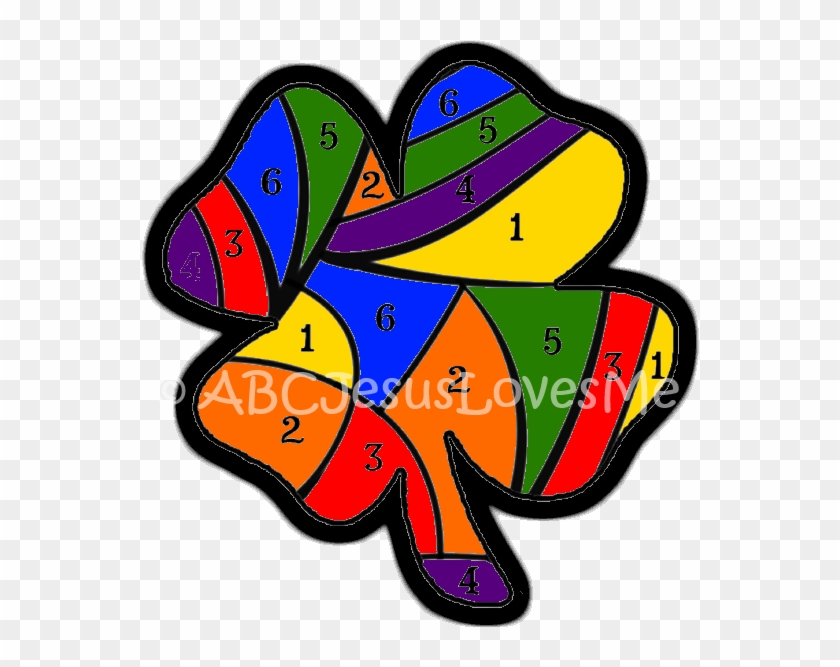 Clover Leaf Color By Number3 Color - Clover Leaf Color By Number3 Color ...
