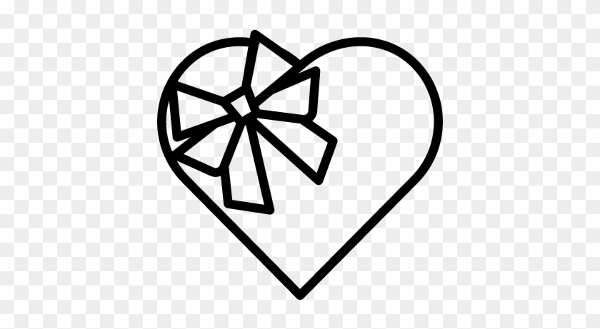 Chocolate Heart Shape Box Vector - Drawing In Chocolate Shape - Full ...