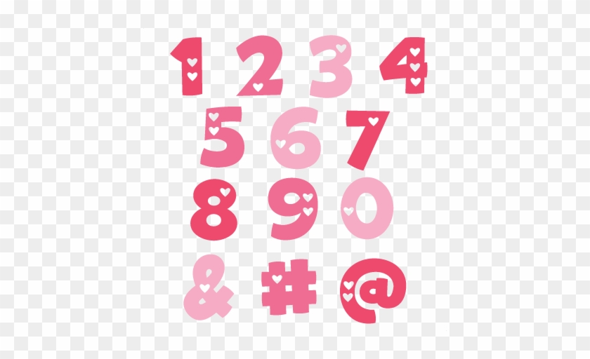 Valentine Numbers - Full Size PNG Clipart Images Download