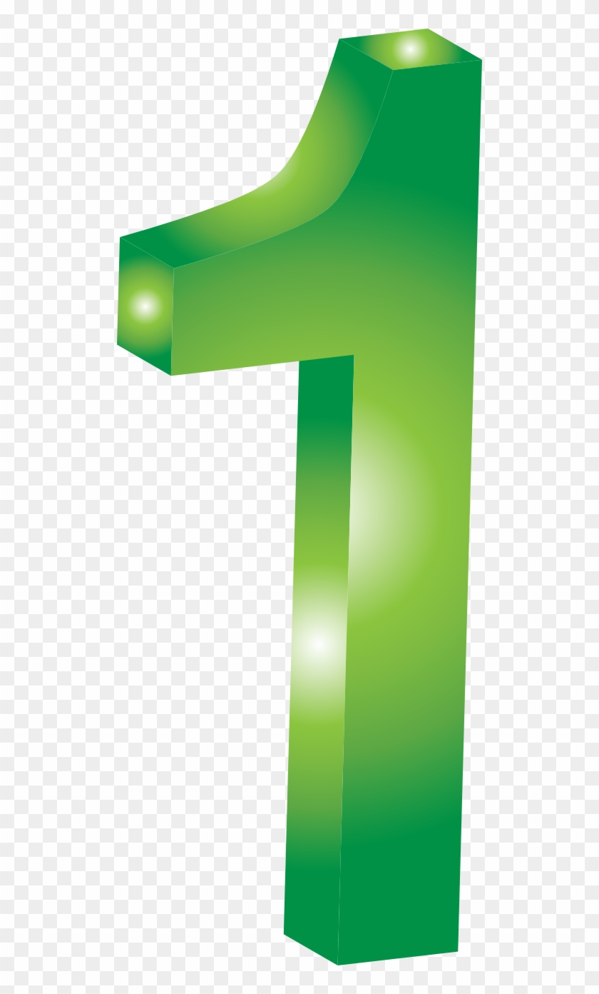 Royalty Free Public Domain Clipart - Green Number 1 Clip Art - Full ...