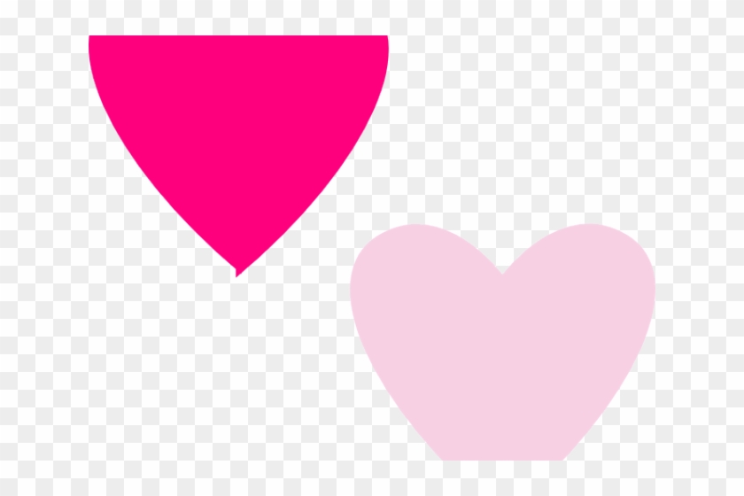Heart Clipart Clipart Pink Double Heart - Pink Heart Clipart Png - Full ...