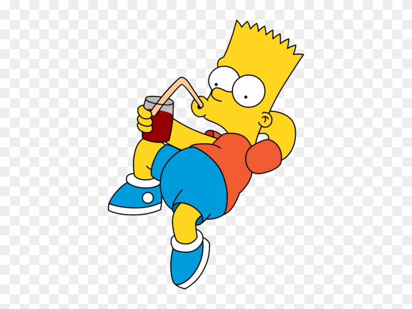 The Simpsons - Bart Simpson Drinking Beer - Full Size PNG Clipart ...