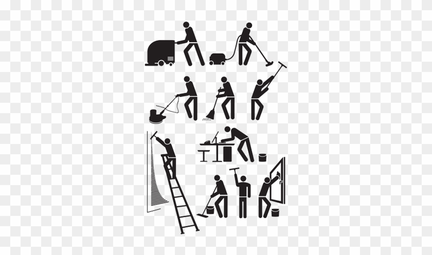 Commercial Cleaning Black And White - Full Size PNG Clipart Images Download