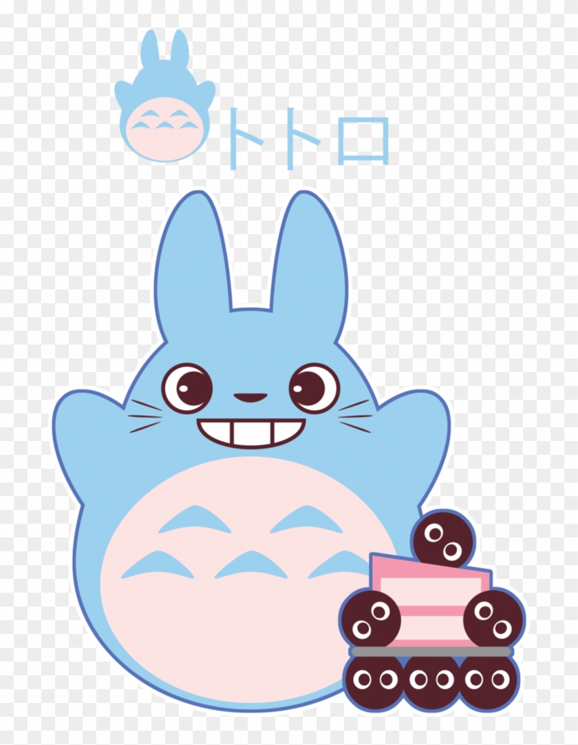 Chibi Blue Totoro - Totoro Friend Png - Full Size PNG Clipart Images ...