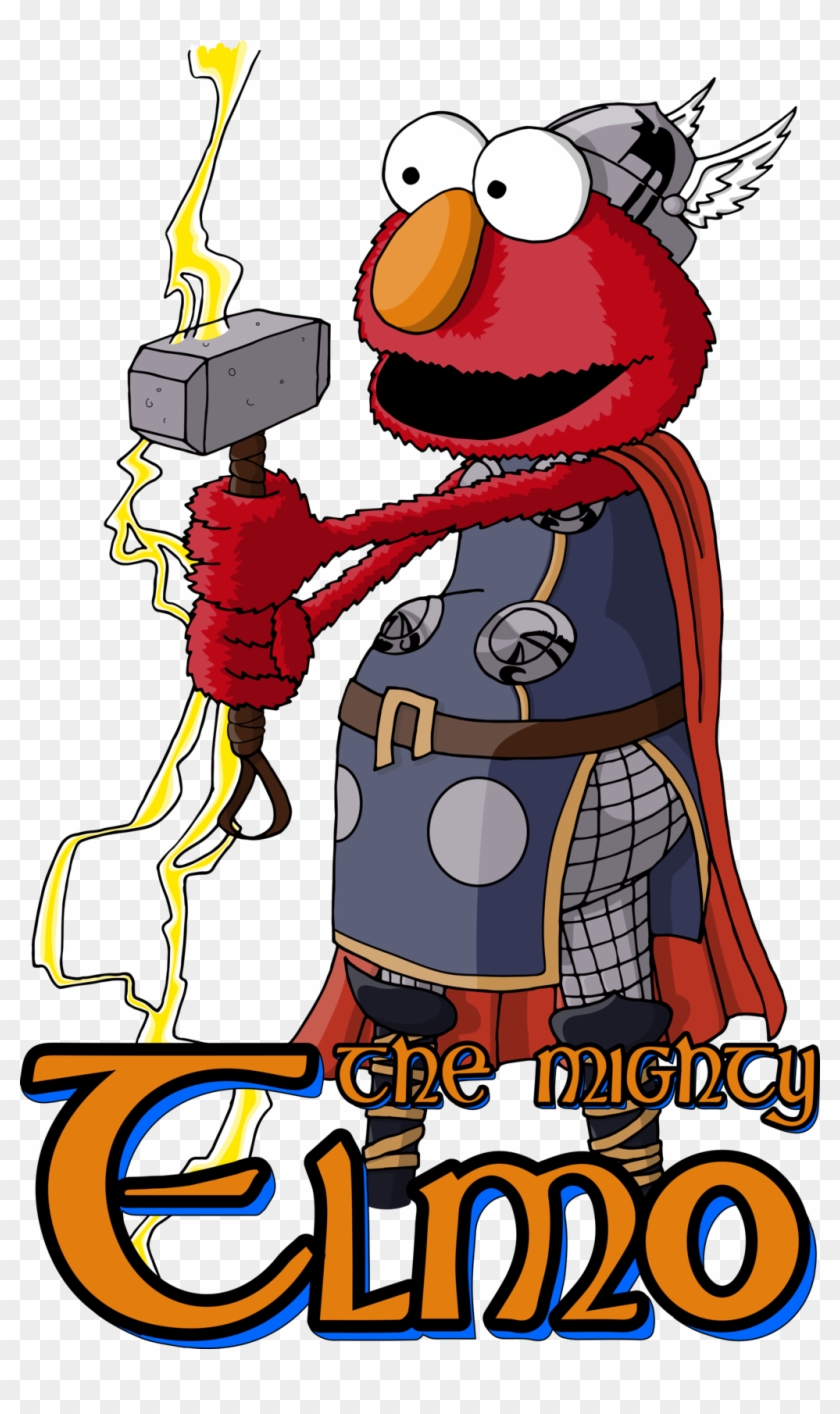 Elmo Thor By Ess-ex - Thor - Full Size PNG Clipart Images Download