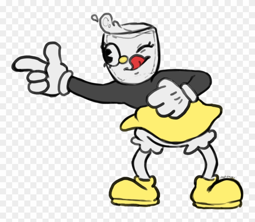 Shot Lass // Cuphead Oc By Holidaye - Cartoon - Full Size PNG Clipart ...