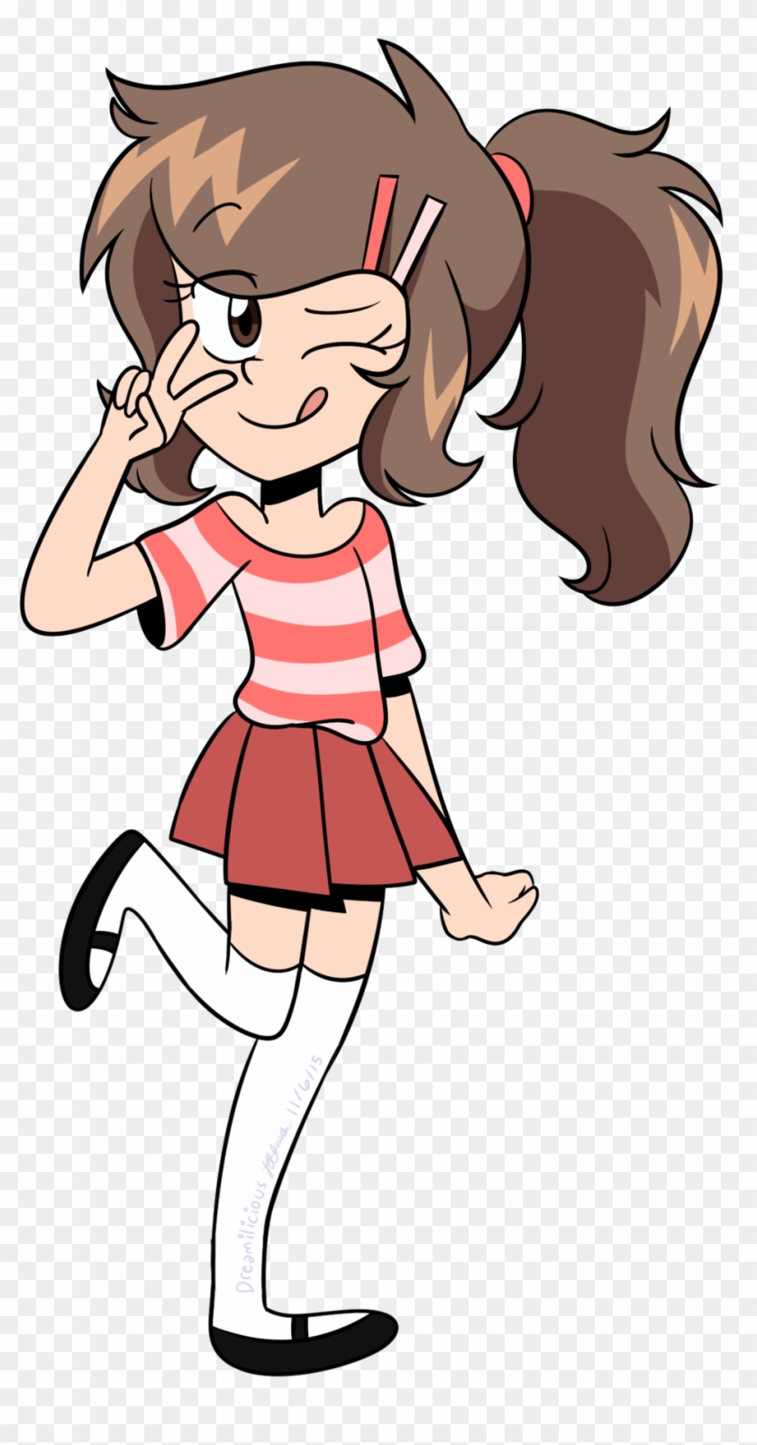 Anime Chloe By Dreamilicious - Gravity Falls Oc Girl - Full Size PNG ...