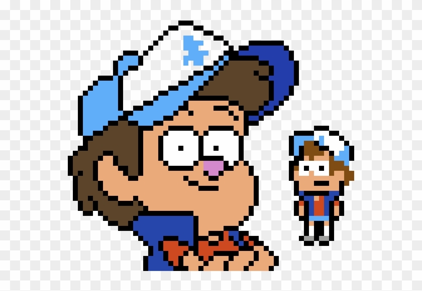 Dipper [gravity Falls] - Pixel Art Gravity Falls Dipper - Full Size PNG ...