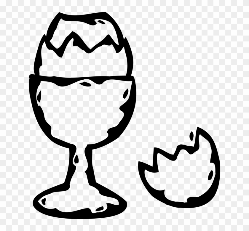 Vector Illustration Of Breakfast Soft Boiled Egg With - Vector ...