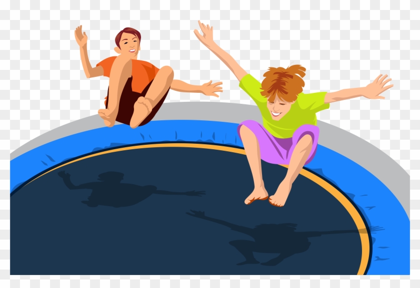 Jumping Trampoline Vector - Jumping Trampoline Vector - Free ...