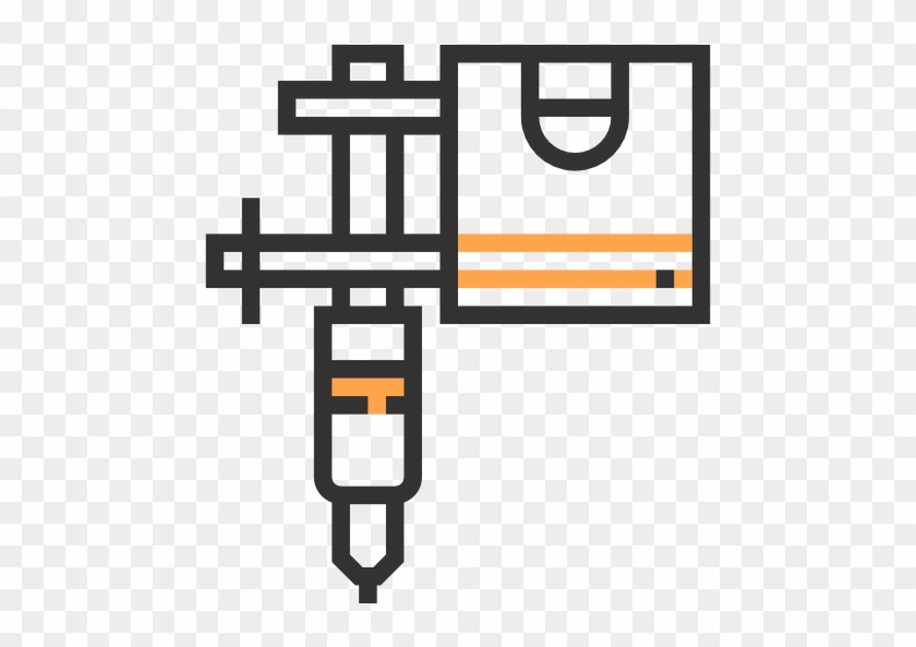 Tattoo Machine Free Icon - Engraving - Full Size PNG Clipart Images ...