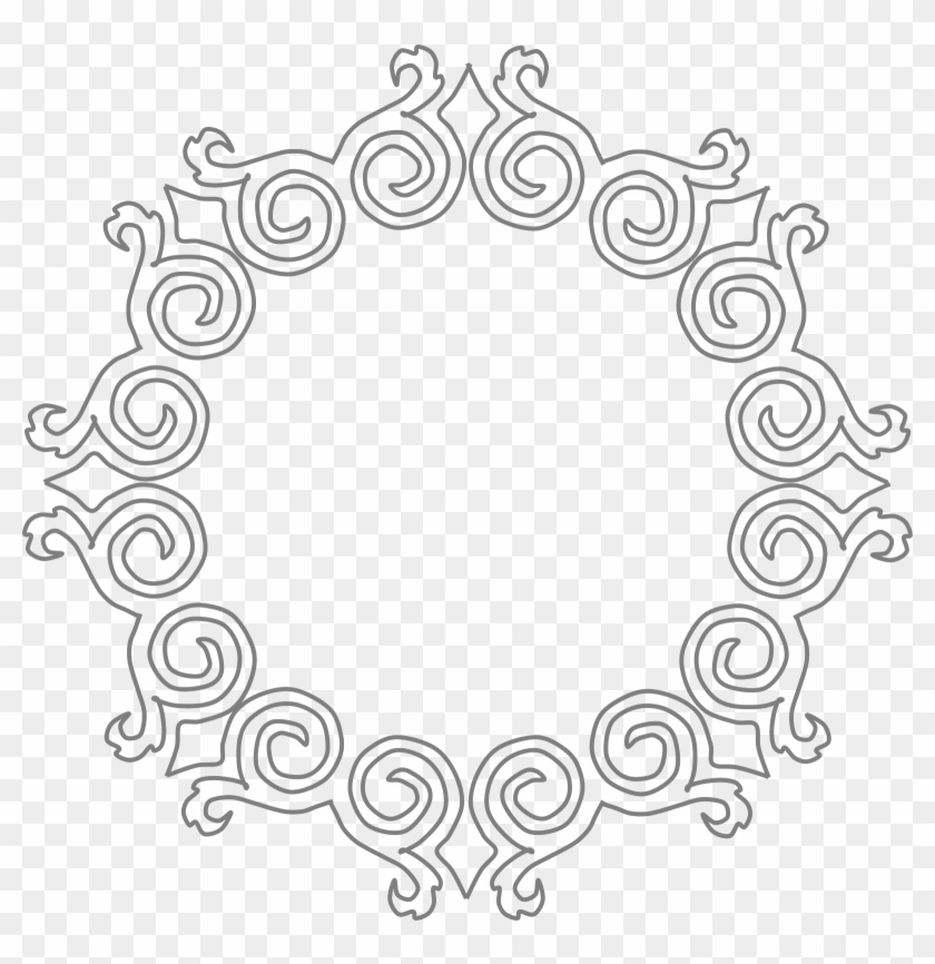 Motif Borders Clipart - Circle - Full Size PNG Clipart Images Download