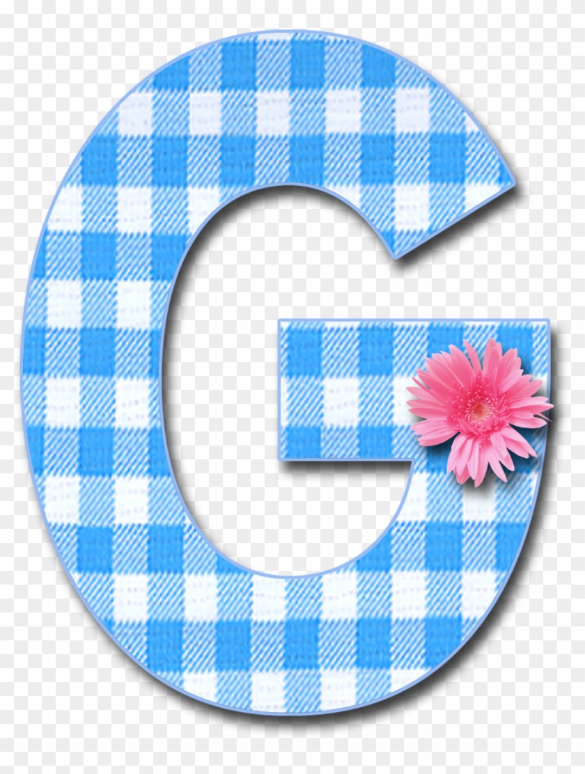 Blue Gingham G Png 1,200×1,321 Pixels - Blue Ginham D Letters Png ...