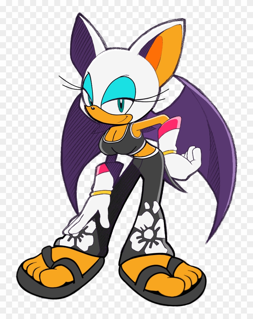 Sonic Free Riders Rouge The Bat - Full Size PNG Clipart Images Download