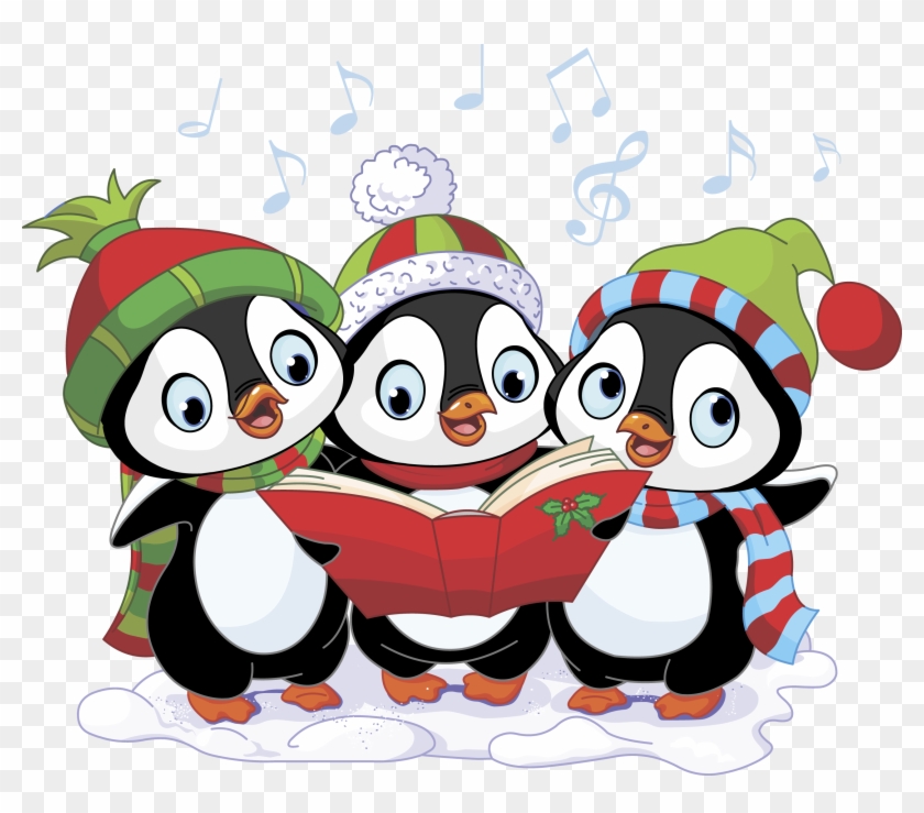 Christmas Penguins - Full Size PNG Clipart Images Download