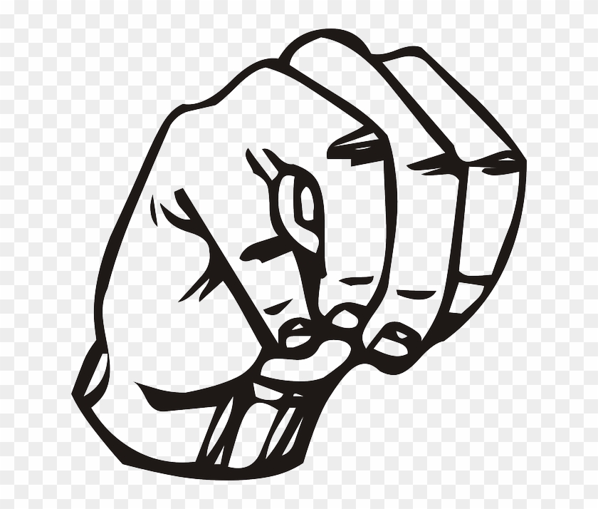 Sign Outline Hand Speech Language Talk Alphabet Clipart - Letter M Hand ...