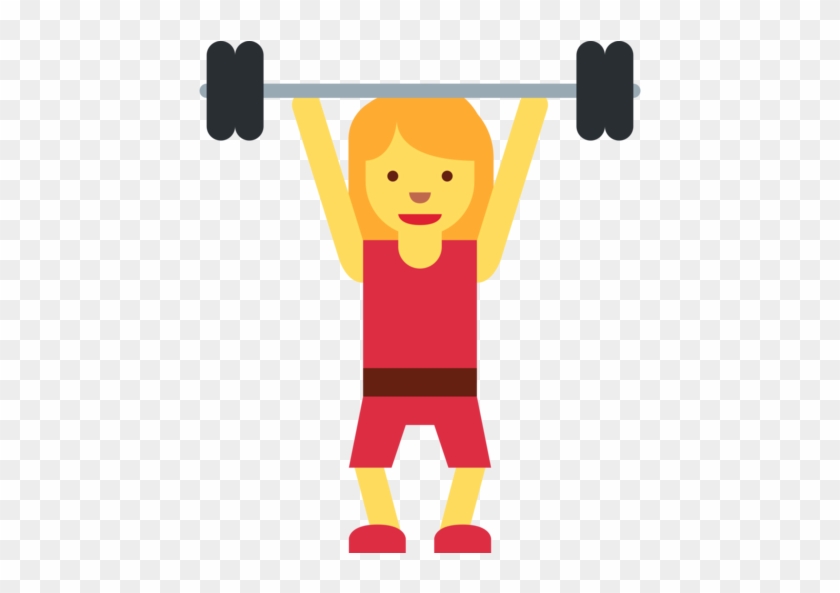 Strength Training For Women - Girl Lifting Weights Emoji - Full Size ...