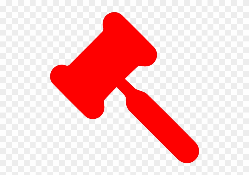 Orange Gavel - Full Size PNG Clipart Images Download