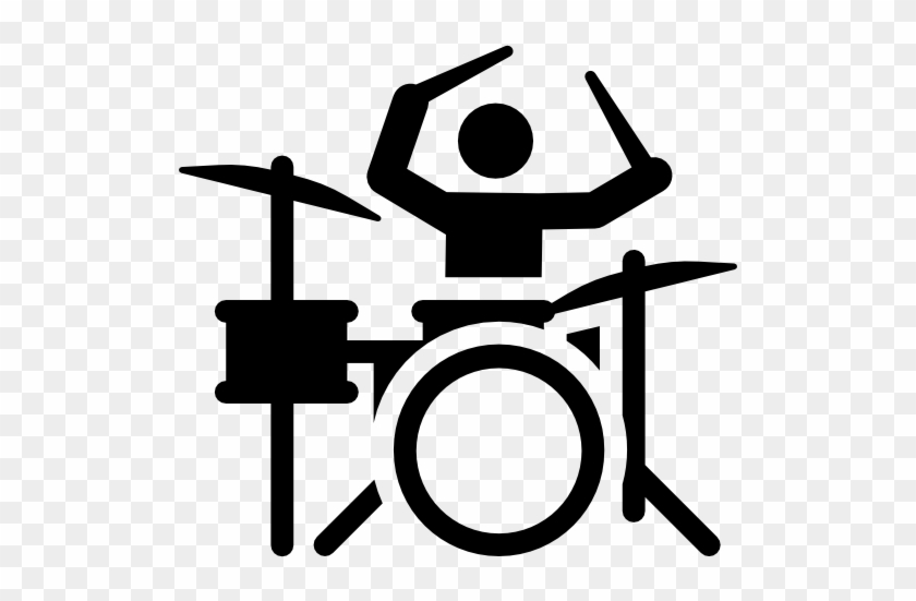 Musicians - Drummer Icon - Full Size PNG Clipart Images Download
