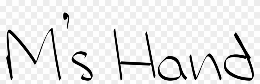 M's Hand Font - Font - Full Size PNG Clipart Images Download