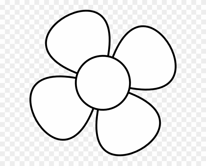 Flower Black - Flower Clipart Black And White - Full Size PNG Clipart ...
