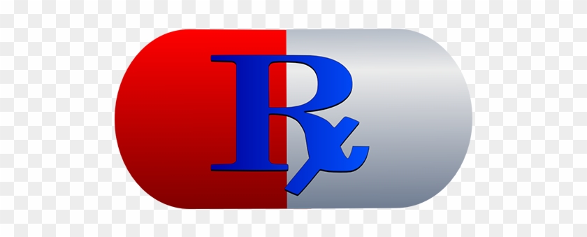 Red White Capsule Blue Rx Clip Art Image - Capsule Rx Logo - Full Size ...