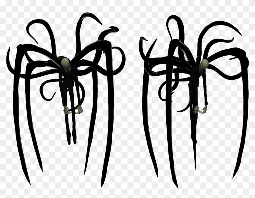 Slenderman Clipart Thr - Slender Man Spider - Full Size PNG Clipart ...