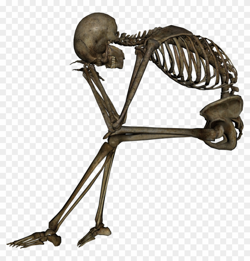 Skeleton Clipart Sad - Look At The Skeleton Inside Her - Full Size PNG ...