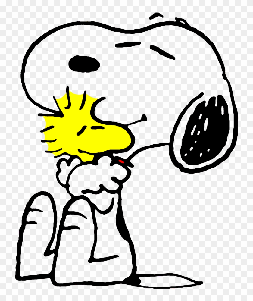 Friends Hugging By Bradsnoopy97 - Snoopy Png - Full Size PNG Clipart ...