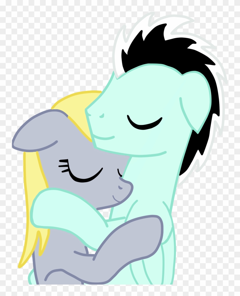 White Wolf And Derpy's Hug By Go0re - Derpy Hooves - Full Size PNG ...