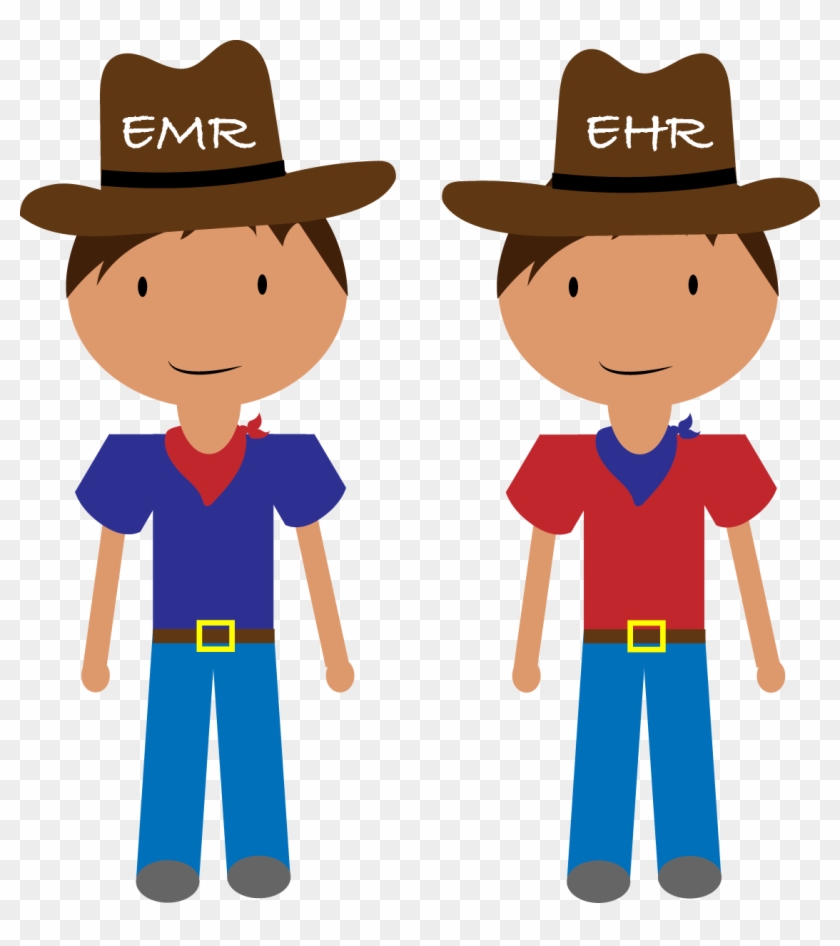 Spot The Differences Between Emr And Ehr - Cartoon - Full Size PNG ...