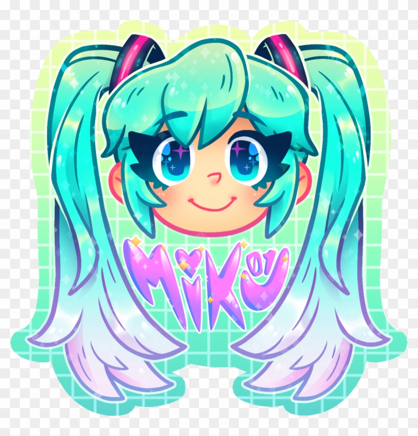 Cute Transparent Hatsune Miku I Made And Turned Into - Cartoon - Full ...