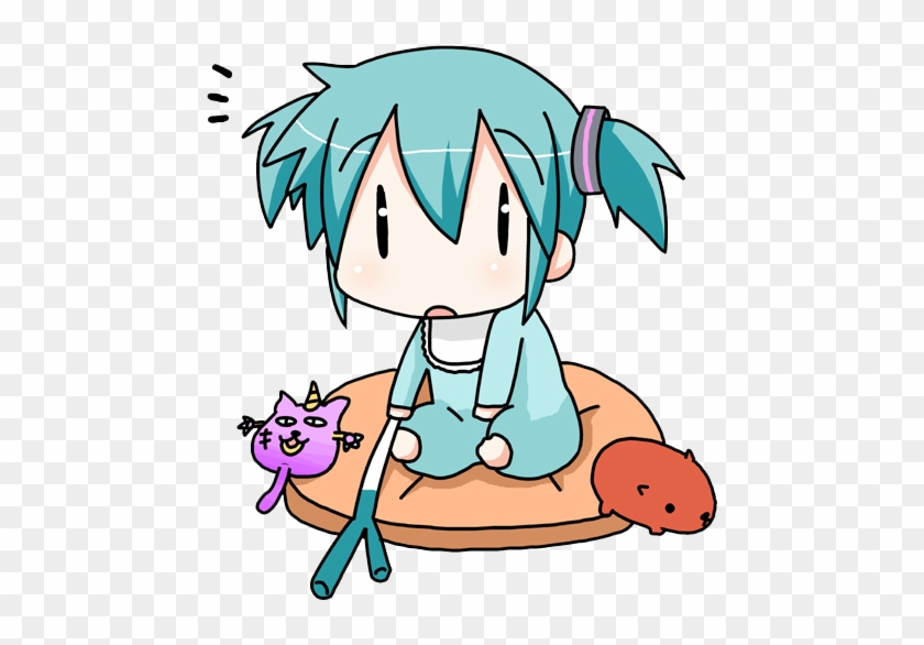 Anime Chibi, Hatsune Miku, Anime Girls, Empty - Miku Chibi San - Full ...