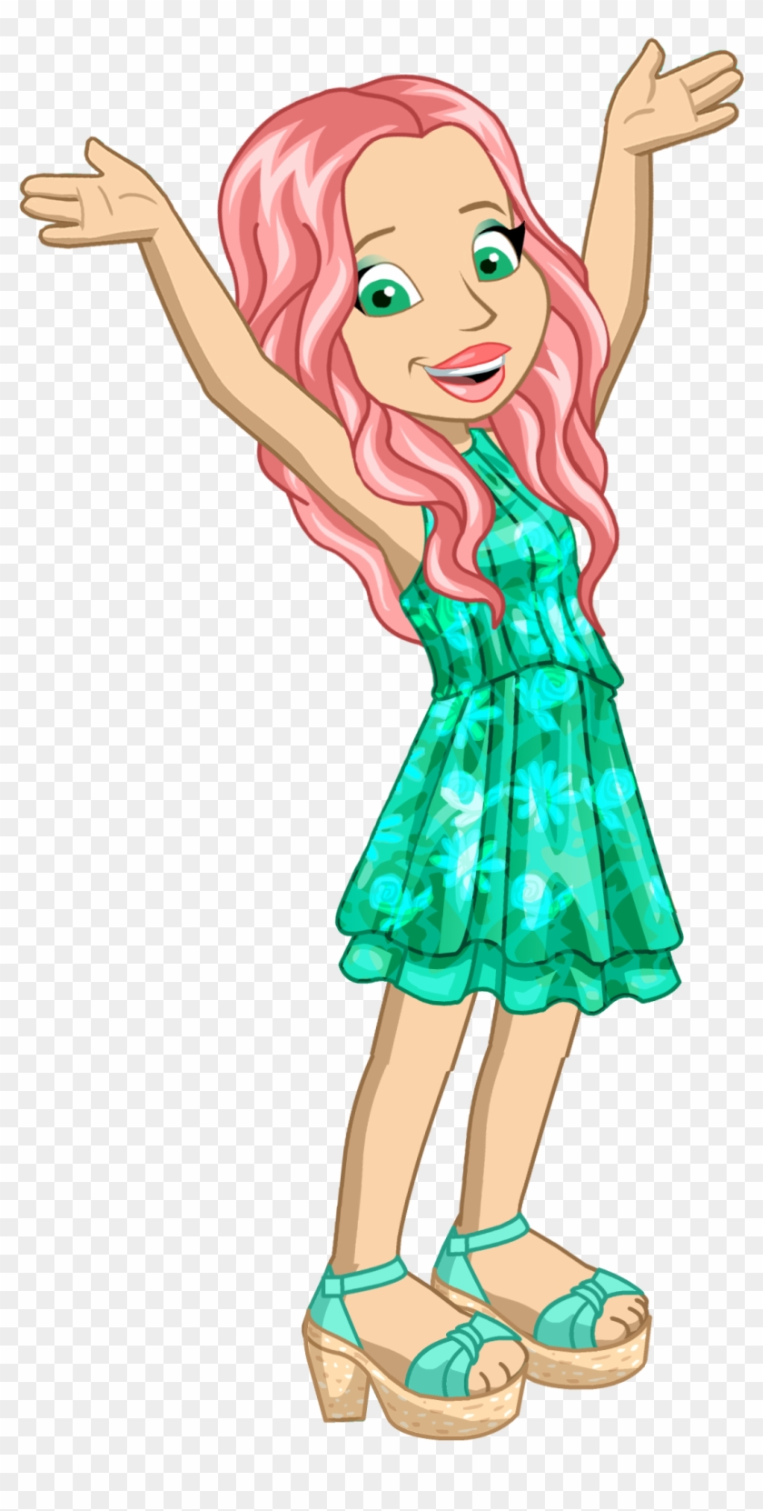 Levelup Jenny 45 Posed - Woozworld Character - Free Transparent PNG Clipart Images Download