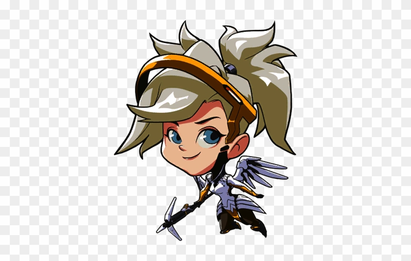 Registered User - Overwatch Mercy Cute Spray - Full Size PNG Clipart ...