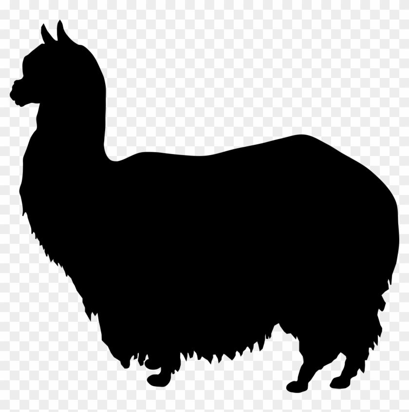 Open - Llama Silhouette - Full Size PNG Clipart Images Download