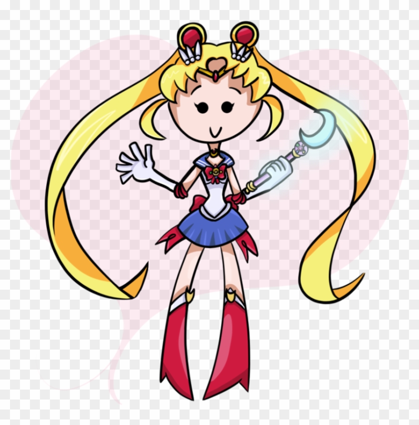 Little Sailor Moon By Amaranthstar - Cartoon - Full Size PNG Clipart ...