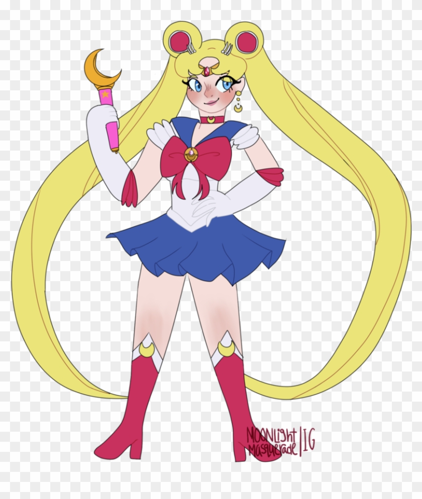 Sailor Moon By Cinderpeltscandy - Cartoon - Full Size PNG Clipart ...